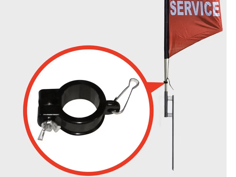 Subway Feather Flag Clip - PRINTSUB