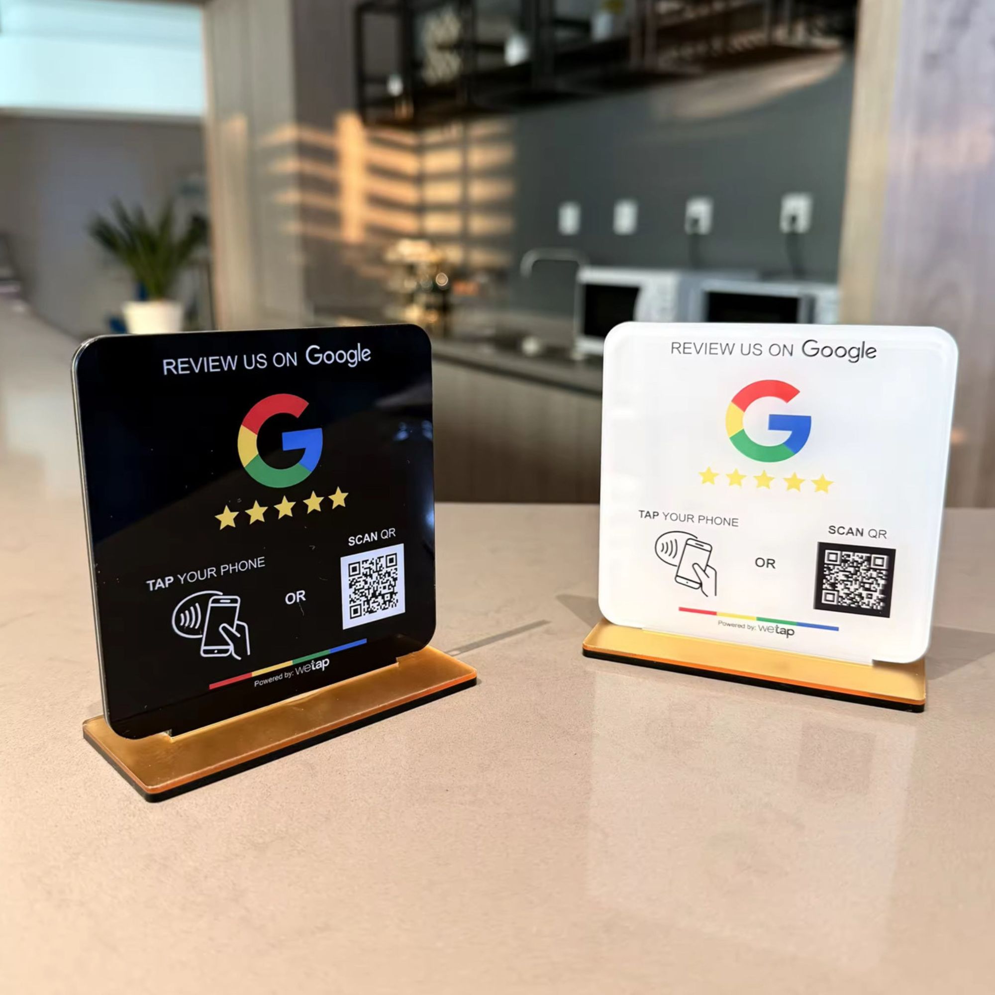 Custom Google Review Stand in Kitchener, Cambridge & Waterloo