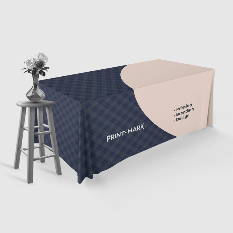 Custom Table Covers | Full-Color Printed Trade Show Tablecloths