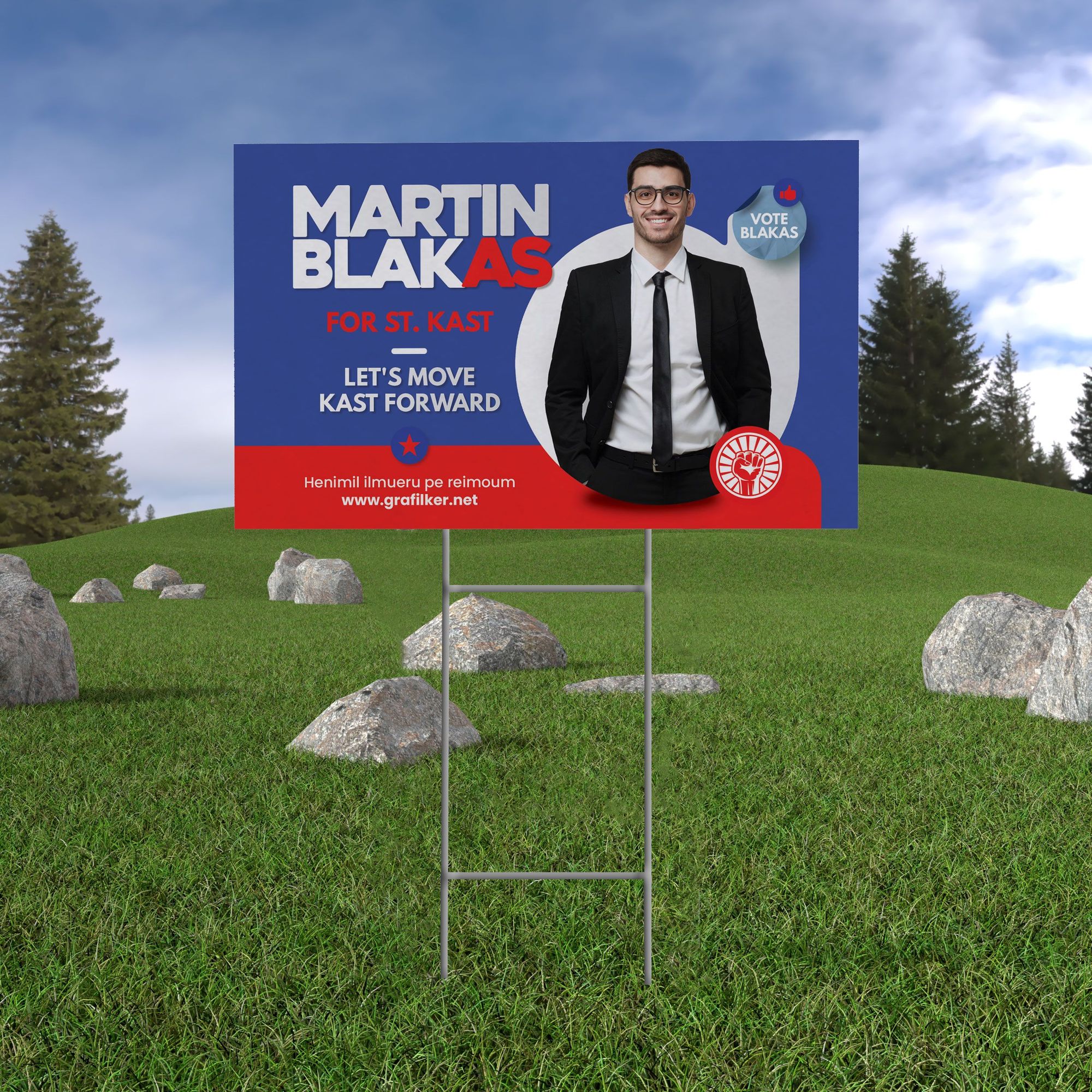 Easily Upload Designs for Your Political / Election Signs (Lawn Signs)