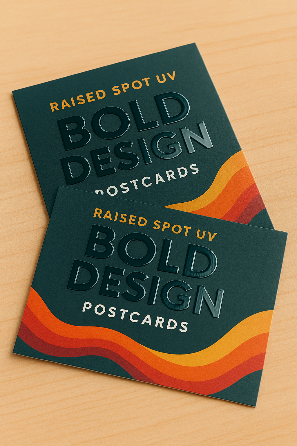 Raised Spot UV Postcards