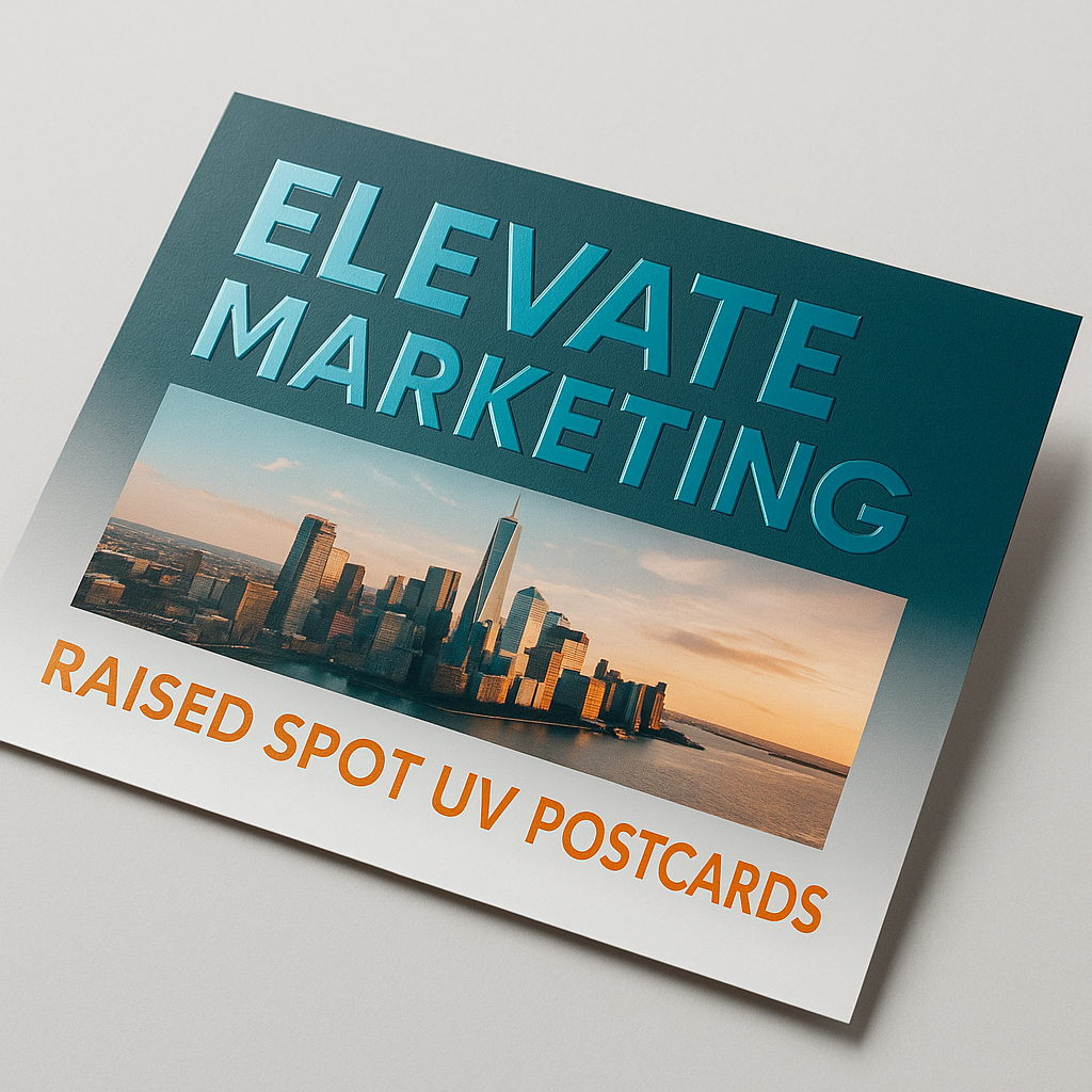 Raised Spot UV Postcards