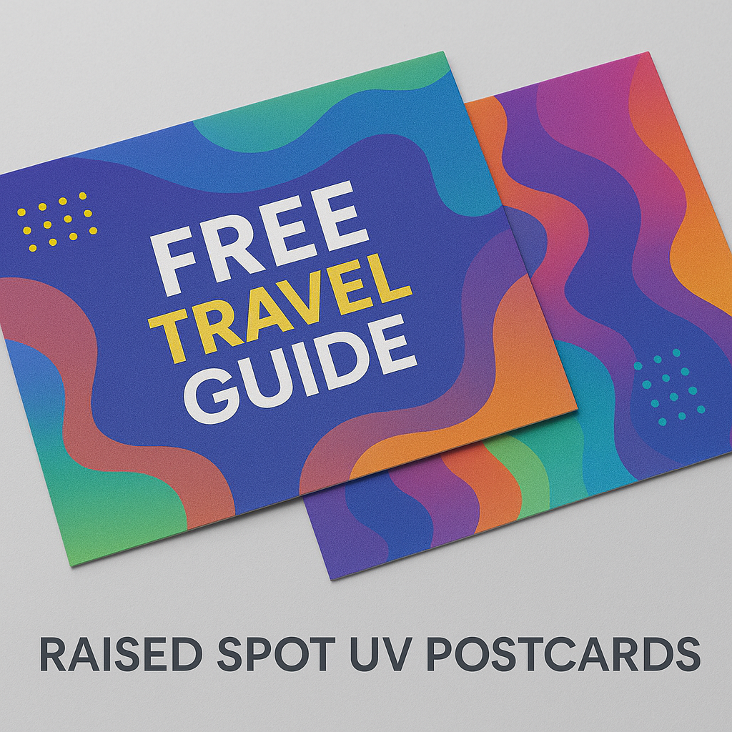Raised Spot UV Postcards
