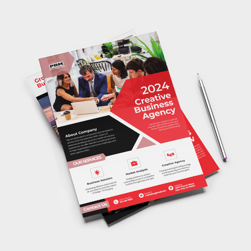 Custom Flyers Printing | Full-Color Marketing Flyers – PRM Print Pros