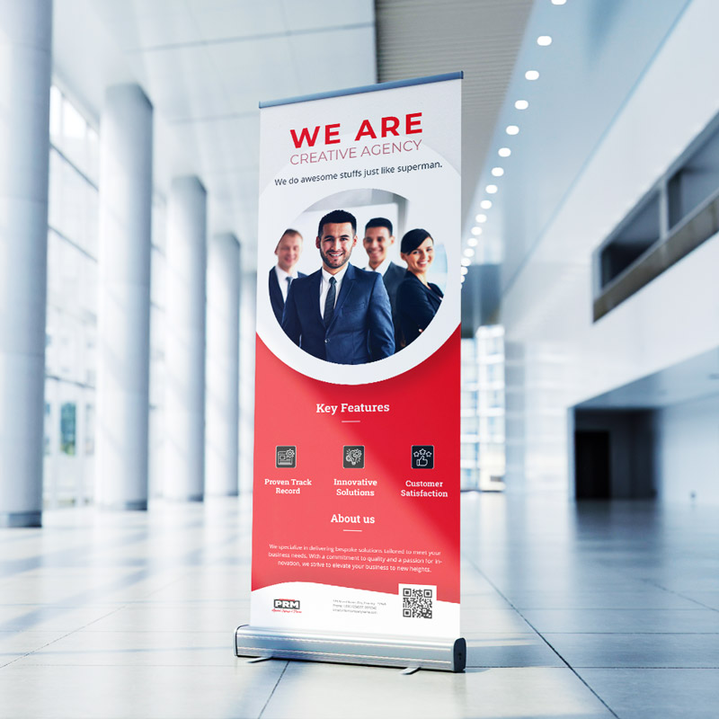 Retractable Banner Stands – Full Color Printing | PRM Print Pros