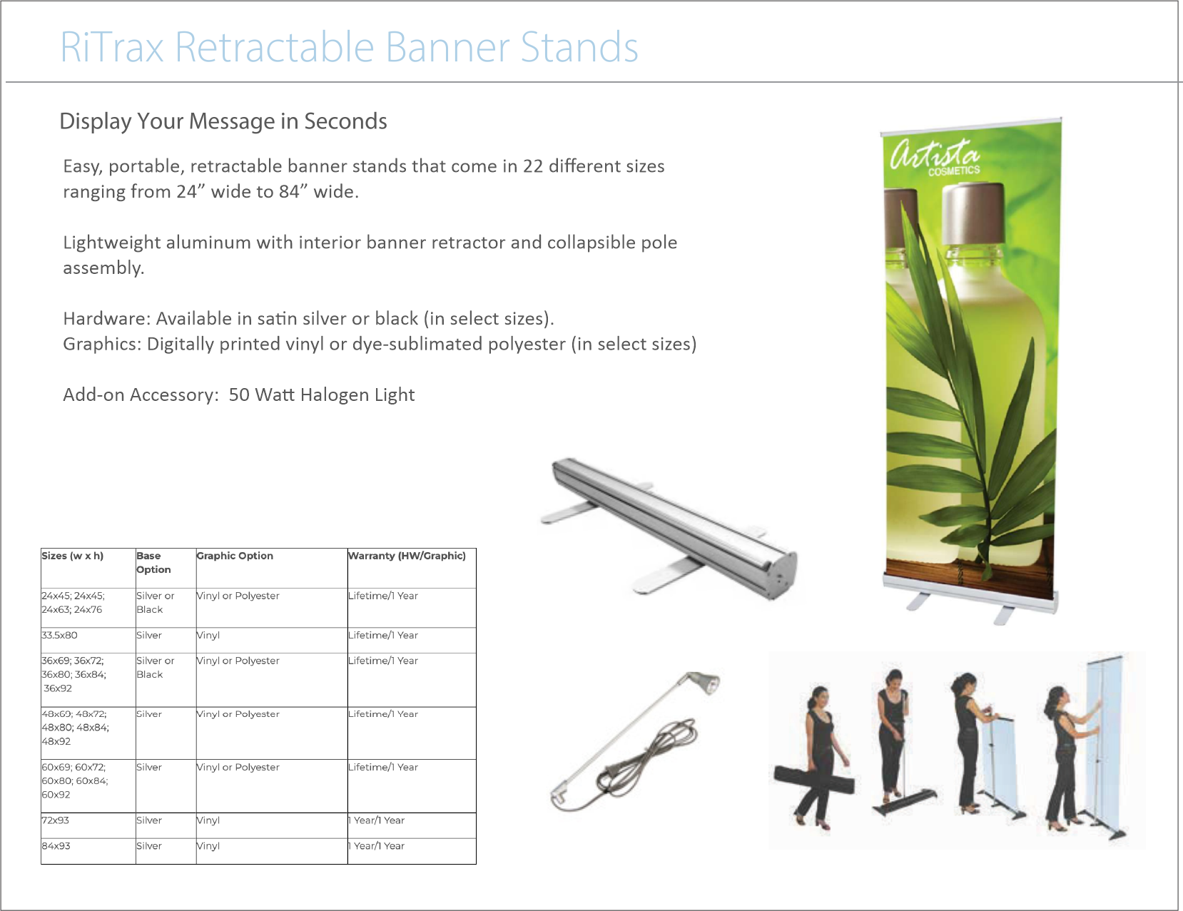 Retractable Banner Stands - Project Graphics, Inc.