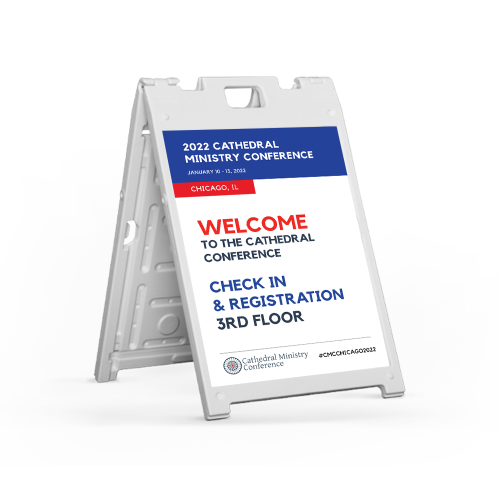 Steel Sidewalk Signs - SanctusPress