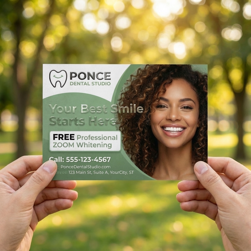 Raised Spot UV Postcards - Push Print